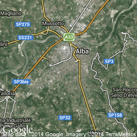 Mappa d'Alba, Cartine Stradali e Foto Satellitari