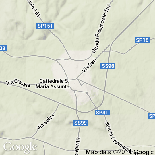 Mappa d'Altamura, Cartine Stradali e Foto Satellitari