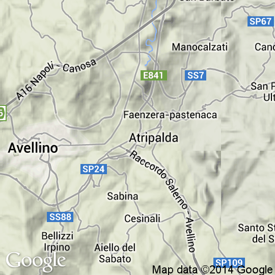 Mappa d'Atripalda, Cartine Stradali e Foto Satellitari