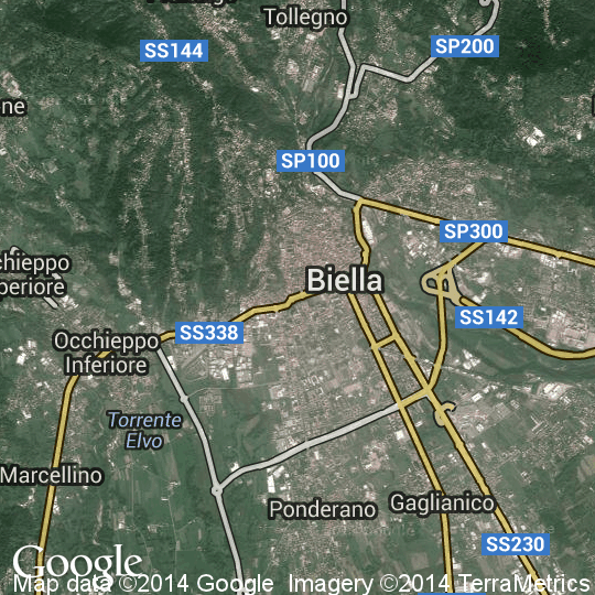 Mappa di Biella, Cartine Stradali e Foto Satellitari