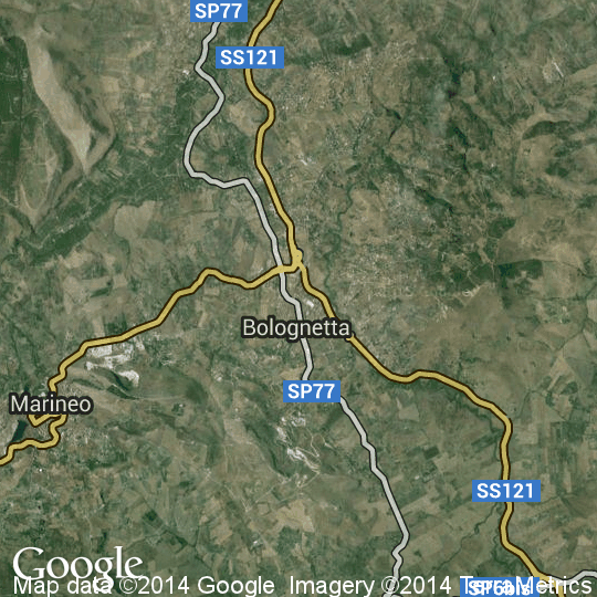 Mappa di Bolognetta, Cartine Stradali e Foto Satellitari