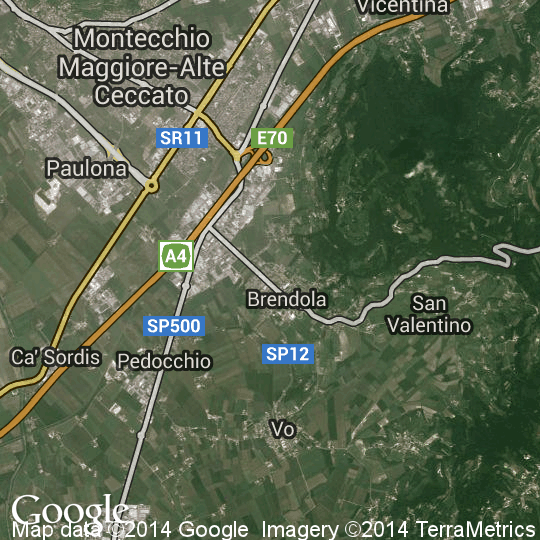 Mappa di Brendola, Cartine Stradali e Foto Satellitari