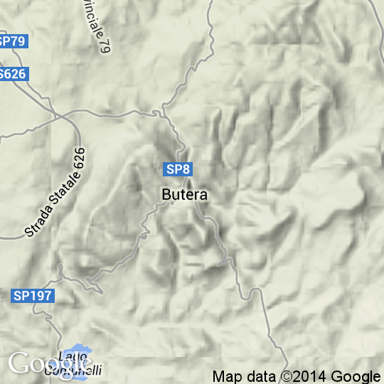 Mappa di Butera, Cartine Stradali e Foto Satellitari