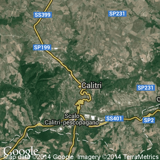 Mappa di Calitri, Cartine Stradali e Foto Satellitari