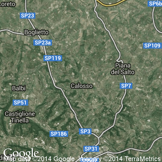 Mappa di Calosso, Cartine Stradali e Foto Satellitari