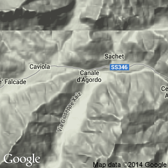 Mappa di Canale d'Agordo, Cartine Stradali e Foto Satellitari