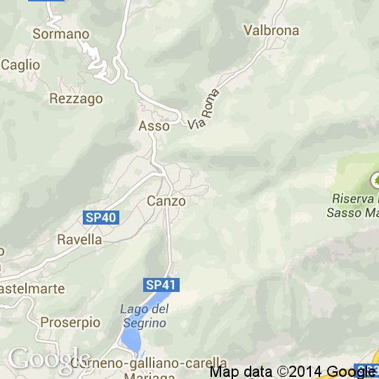Mappa di Canzo, Cartine Stradali e Foto Satellitari