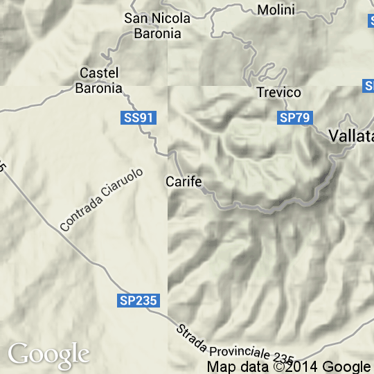 Mappa di Carife, Cartine Stradali e Foto Satellitari