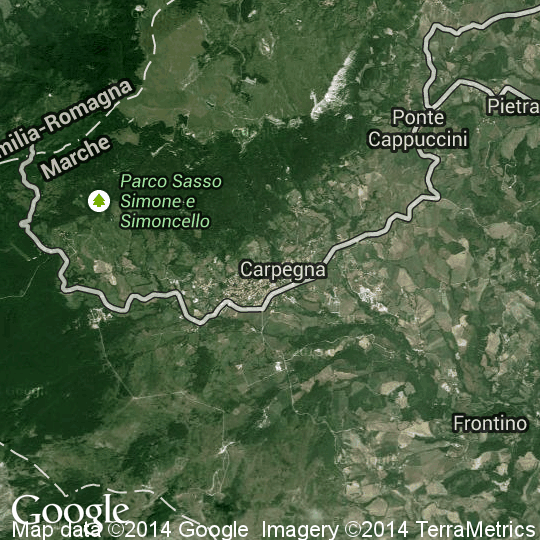 Mappa di Carpegna, Cartine Stradali e Foto Satellitari