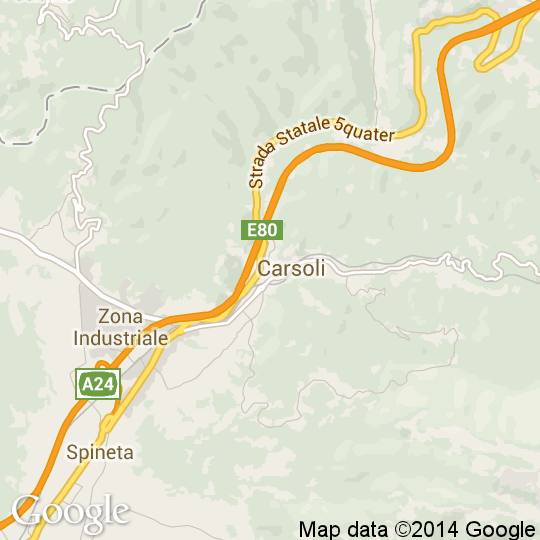 Mappa di Carsoli, Cartine Stradali e Foto Satellitari