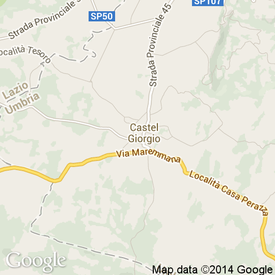 Mappa di Castel Giorgio, Cartine Stradali e Foto Satellitari