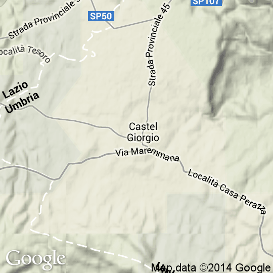 Mappa di Castel Giorgio, Cartine Stradali e Foto Satellitari