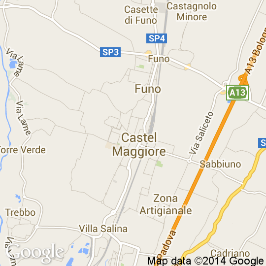 Mappa di Castel Maggiore, Cartine Stradali e Foto Satellitari