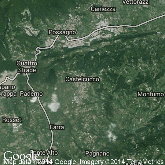 Mappa di Castelcucco, Cartine Stradali e Foto Satellitari