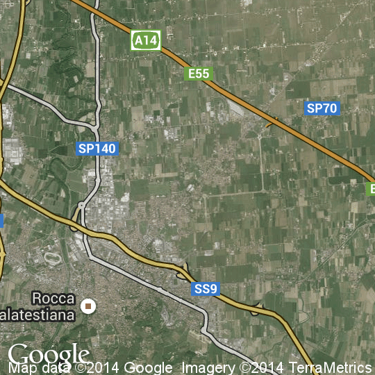 Mappa di Cesena, Cartine Stradali e Foto Satellitari