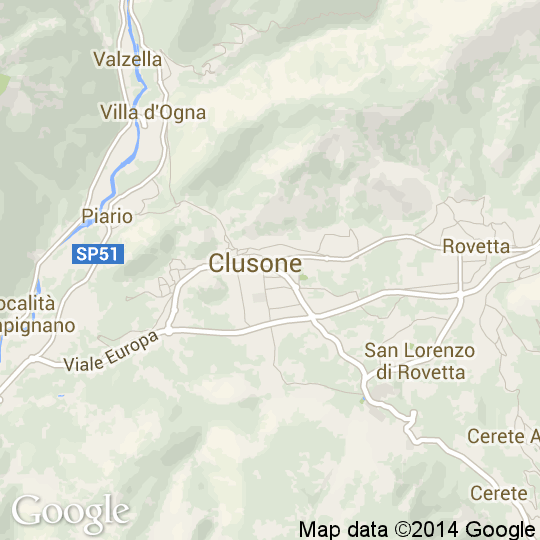 Mappa di Clusone, Cartine Stradali e Foto Satellitari