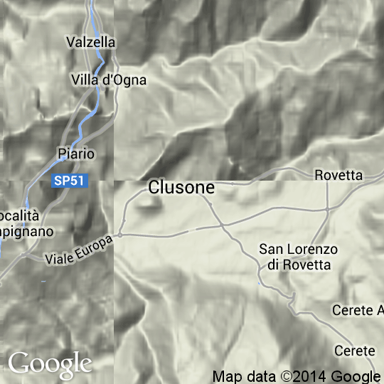 Mappa di Clusone, Cartine Stradali e Foto Satellitari