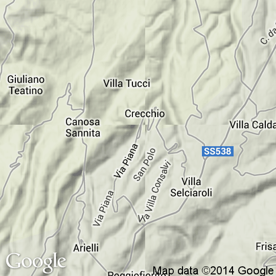 Mappa di Crecchio, Cartine Stradali e Foto Satellitari