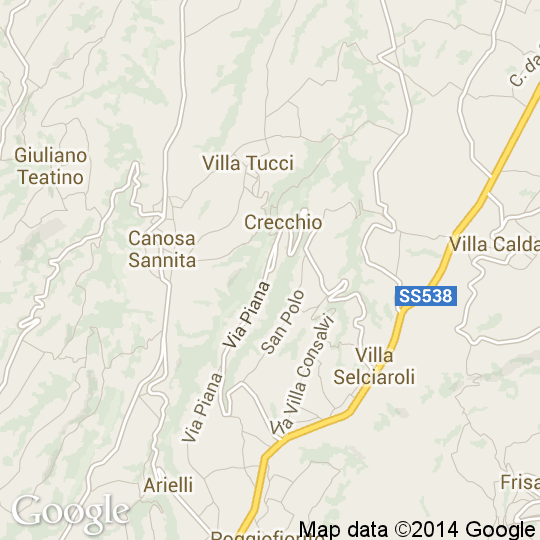 Mappa di Crecchio, Cartine Stradali e Foto Satellitari