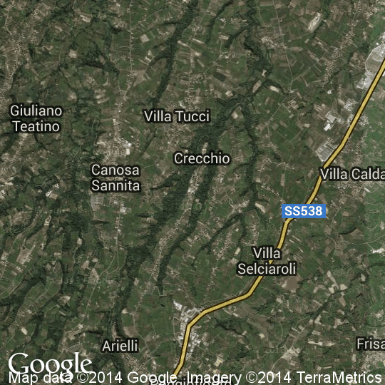Mappa di Crecchio, Cartine Stradali e Foto Satellitari