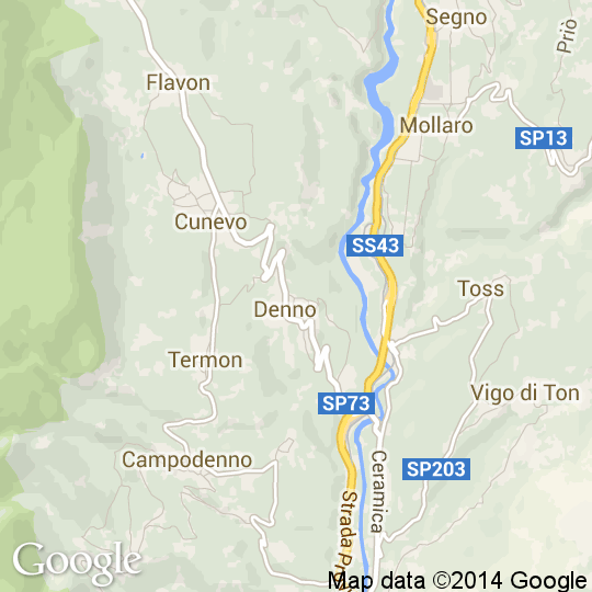 Mappa di Denno, Cartine Stradali e Foto Satellitari