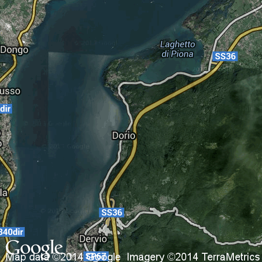 Mappa di Dorio, Cartine Stradali e Foto Satellitari