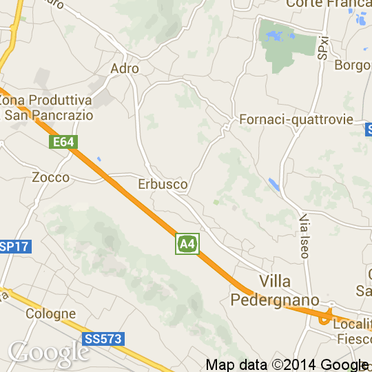 Mappa d'Erbusco, Cartine Stradali e Foto Satellitari