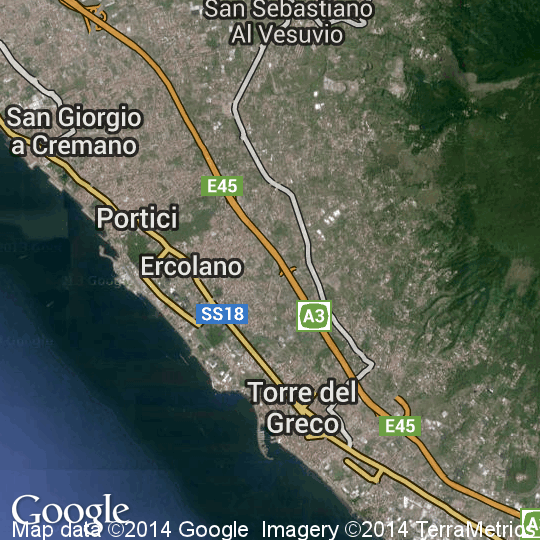 Mappa d'Ercolano, Cartine Stradali e Foto Satellitari