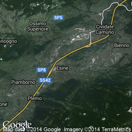 Mappa d'Esine, Cartine Stradali e Foto Satellitari