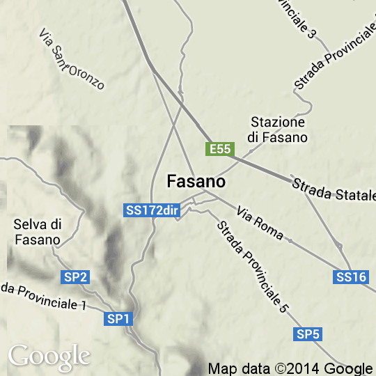 Mappa di Fasano, Cartine Stradali e Foto Satellitari