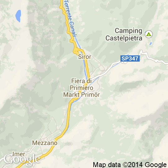 Mappa di Fiera di Primiero, Cartine Stradali e Foto Satellitari