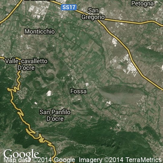 Mappa di Fossa, Cartine Stradali e Foto Satellitari