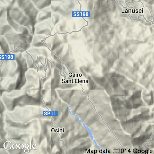 Mappa di Gairo, Cartine Stradali e Foto Satellitari