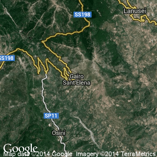 Mappa di Gairo, Cartine Stradali e Foto Satellitari