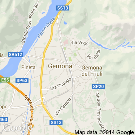 Mappa di Gemona del Friuli, Cartine Stradali e Foto Satellitari