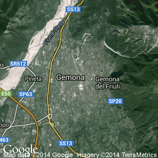 Mappa di Gemona del Friuli, Cartine Stradali e Foto Satellitari