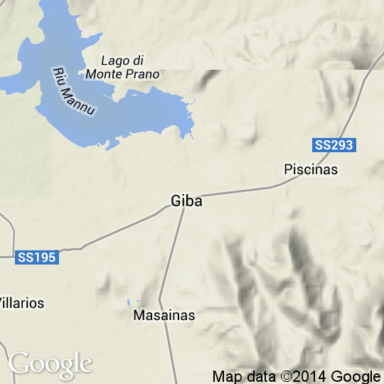 Mappa di Giba, Cartine Stradali e Foto Satellitari