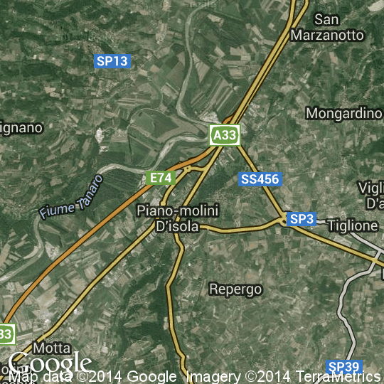 Mappa d'Isola d'Asti, Cartine Stradali e Foto Satellitari