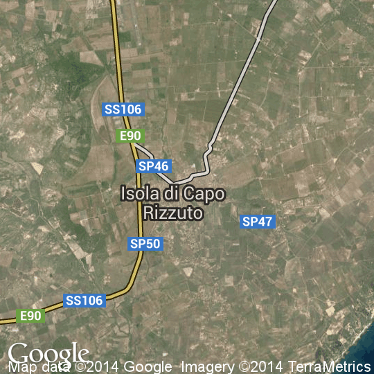 Mappa d'Isola di Capo Rizzuto, Cartine Stradali e Foto Satellitari