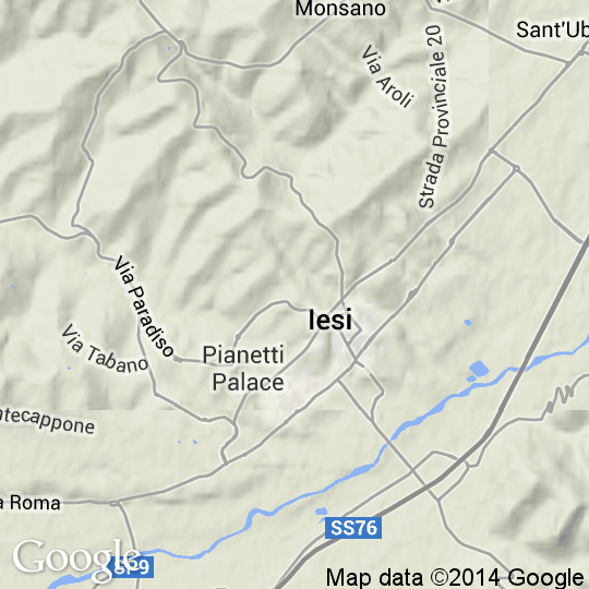 Mappa di Jesi, Cartine Stradali e Foto Satellitari