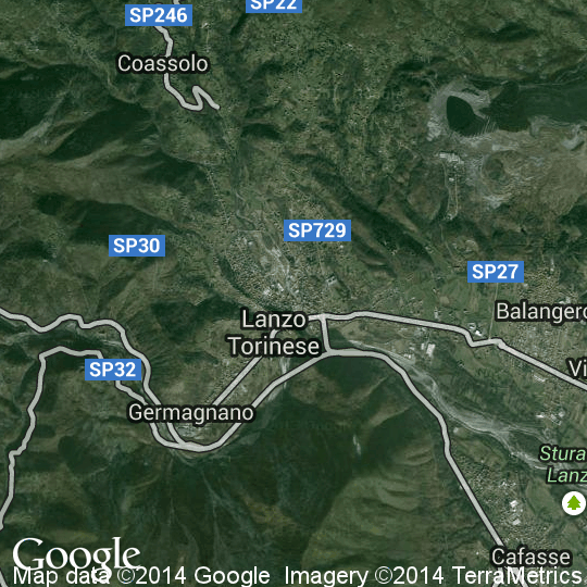 Mappa di Lanzo Torinese, Cartine Stradali e Foto Satellitari