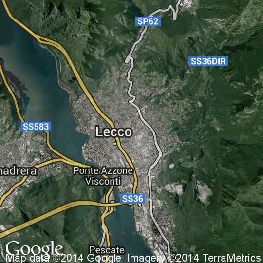 Mappa di Lecco, Cartine Stradali e Foto Satellitari
