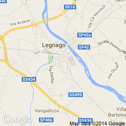 Mappa di Legnago, Cartine Stradali e Foto Satellitari