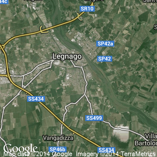 Mappa di Legnago, Cartine Stradali e Foto Satellitari