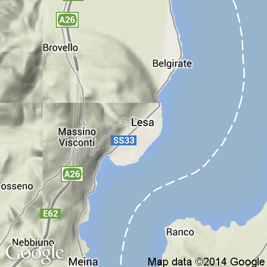 Mappa di Lesa, Cartine Stradali e Foto Satellitari