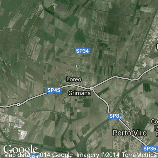 Mappa di Loreo, Cartine Stradali e Foto Satellitari