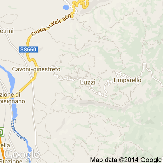 Mappa di Luzzi, Cartine Stradali e Foto Satellitari