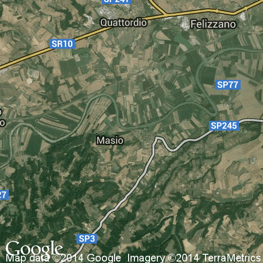 Mappa di Masio, Cartine Stradali e Foto Satellitari