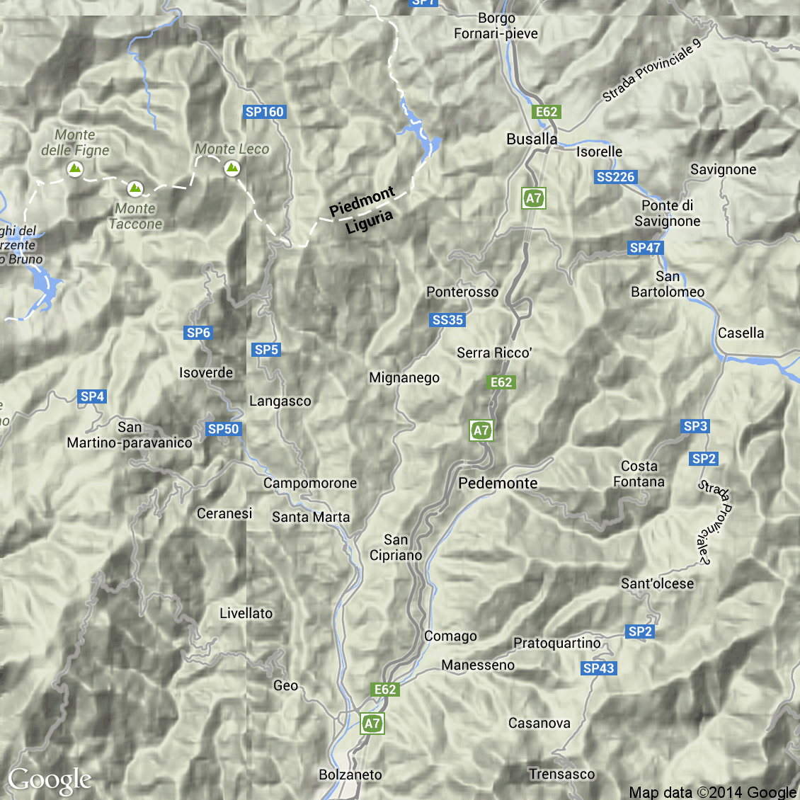 Foto dal territorio del comune di Mignanego media e alta risoluzione