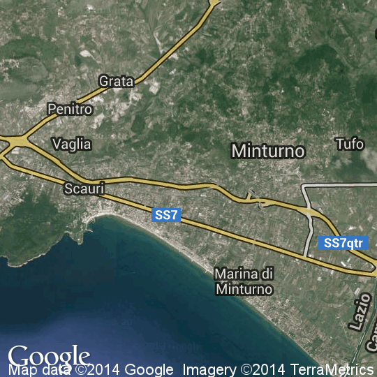 Mappa di Minturno, Cartine Stradali e Foto Satellitari